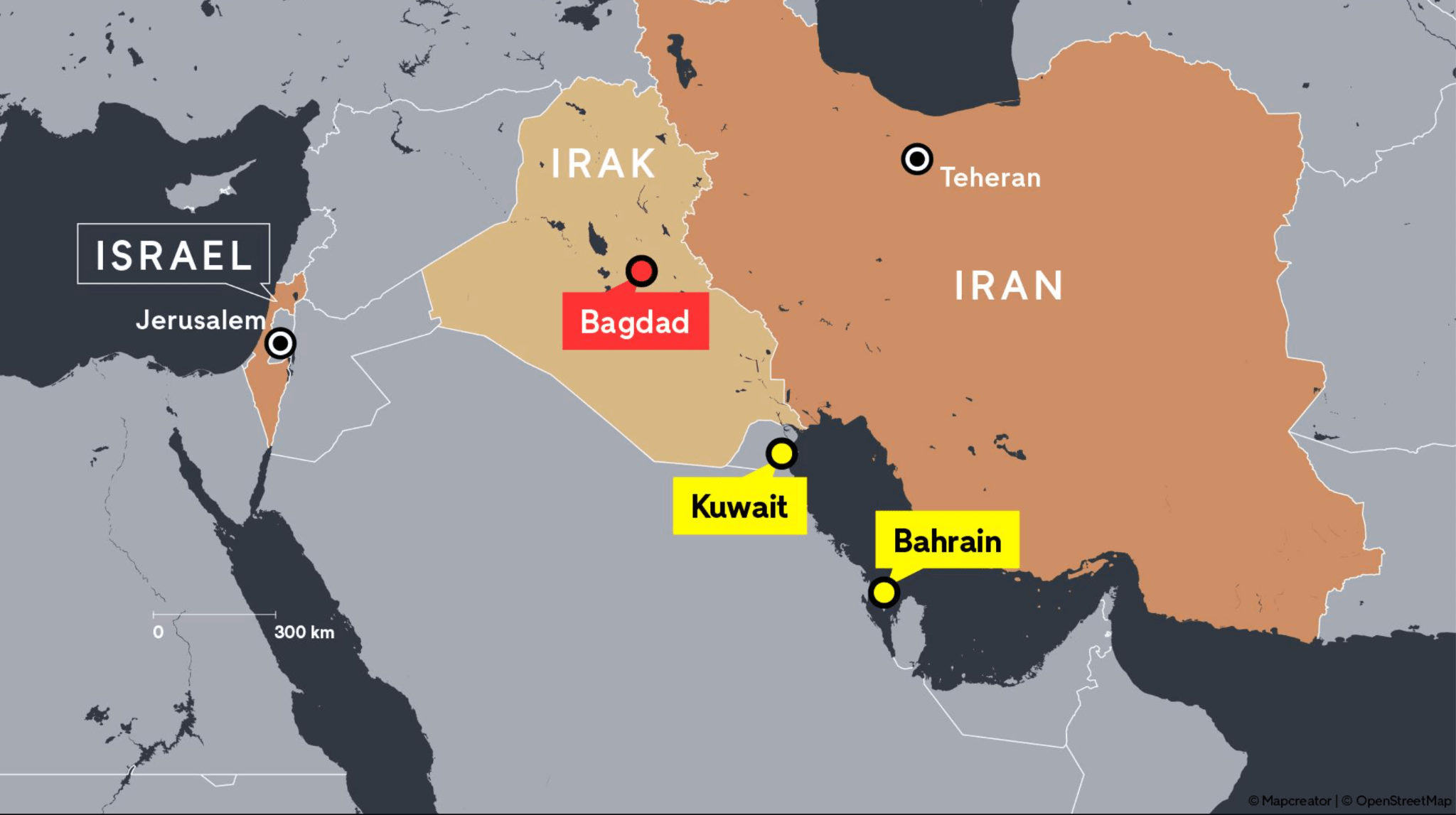 MTV Uutiset - Regional Map Highlights Middle East Flashpoints Amid ...