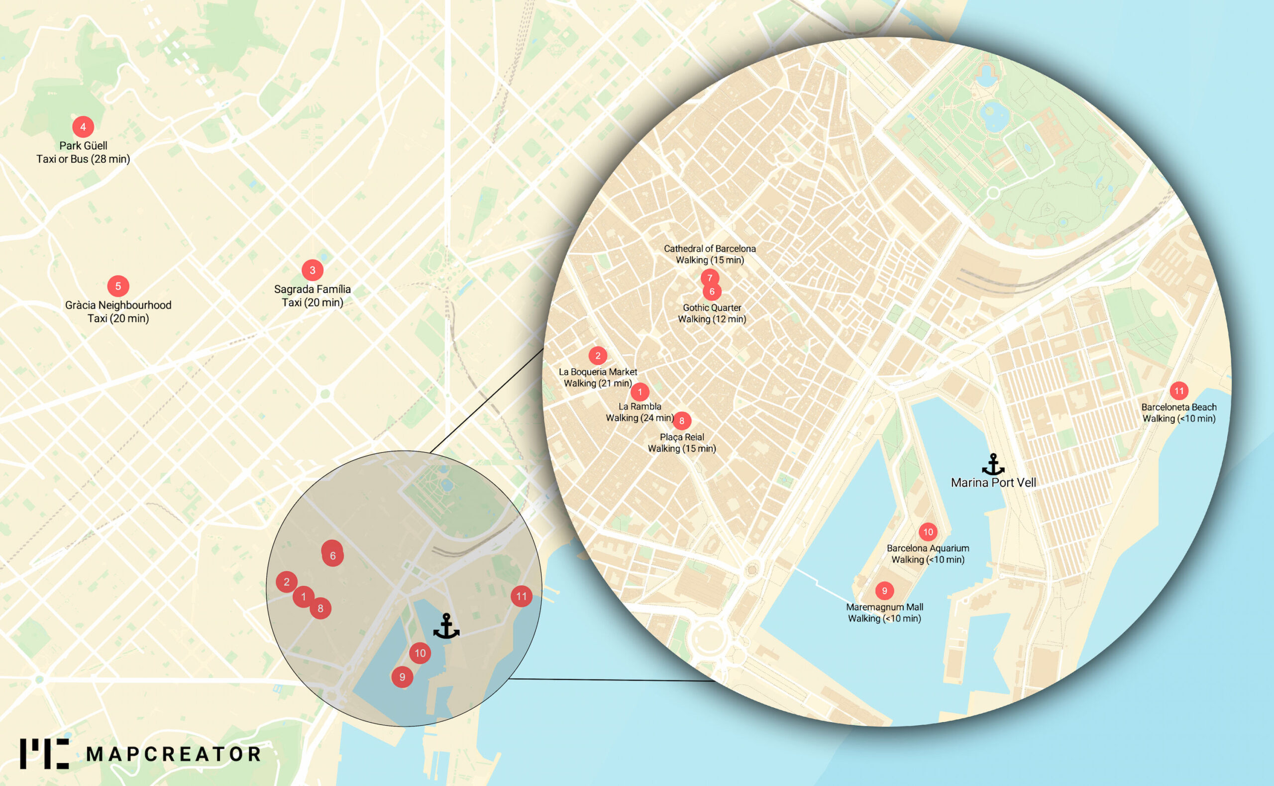 Import a spreadsheet with automatically numbered icons - Mapcreator